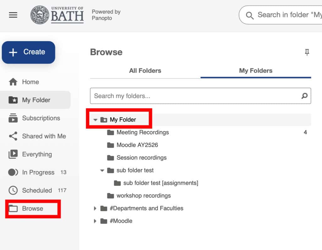 How to add recordings to a Moodle-linked folder for students to view ...