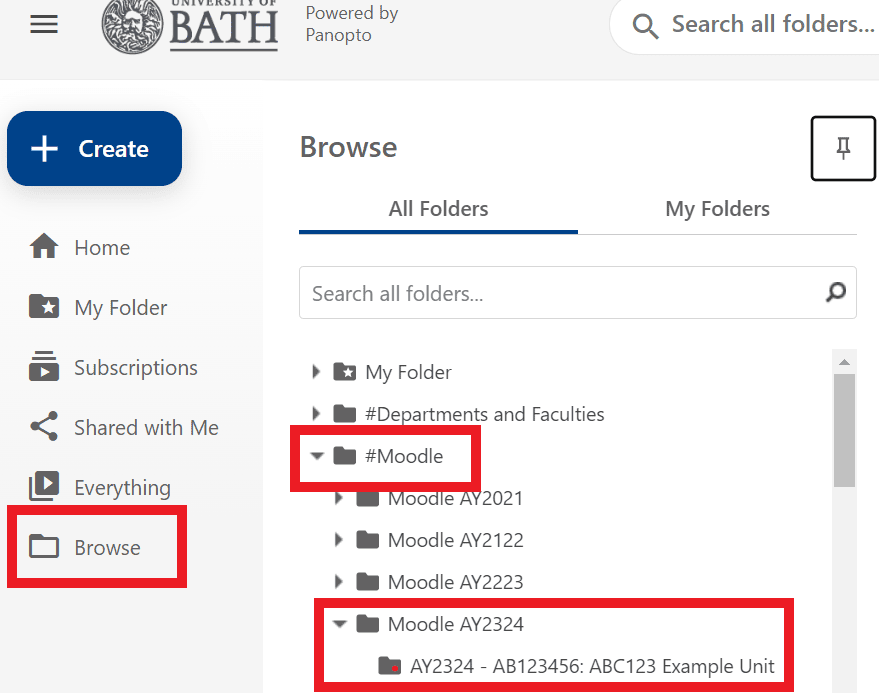 How to add recordings to a Moodle-linked folder for students to view ...