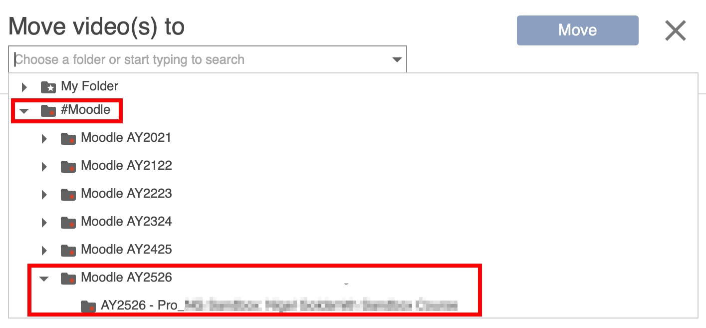 How to add recordings to a Moodle-linked folder for students to view ...