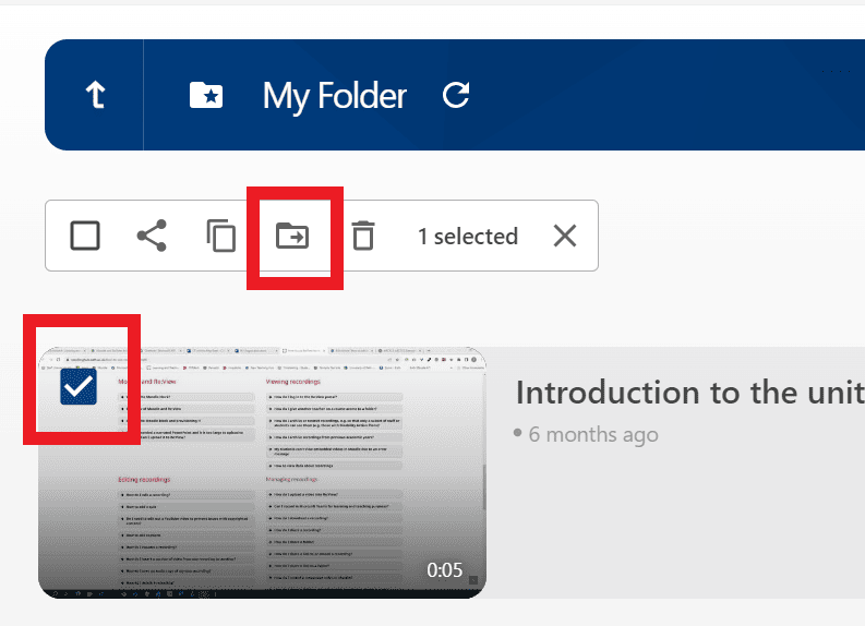 How to add recordings to a Moodle-linked folder for students to view ...
