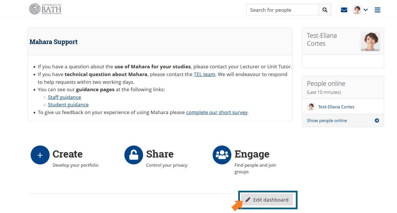 Introduction to Mahara: Logging in and basic set-up - Learning and Teaching