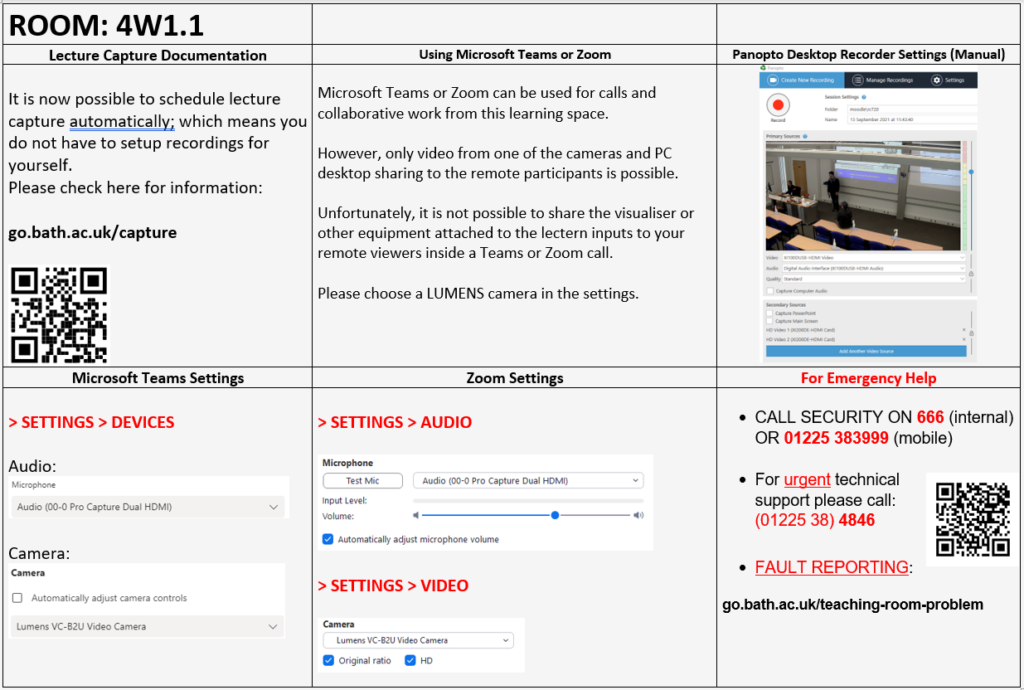 Recording using Panopto in GTA (General Teaching Area) spaces ...