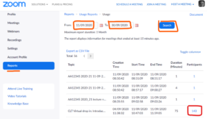 Zoom meeting settings - Learning and Teaching