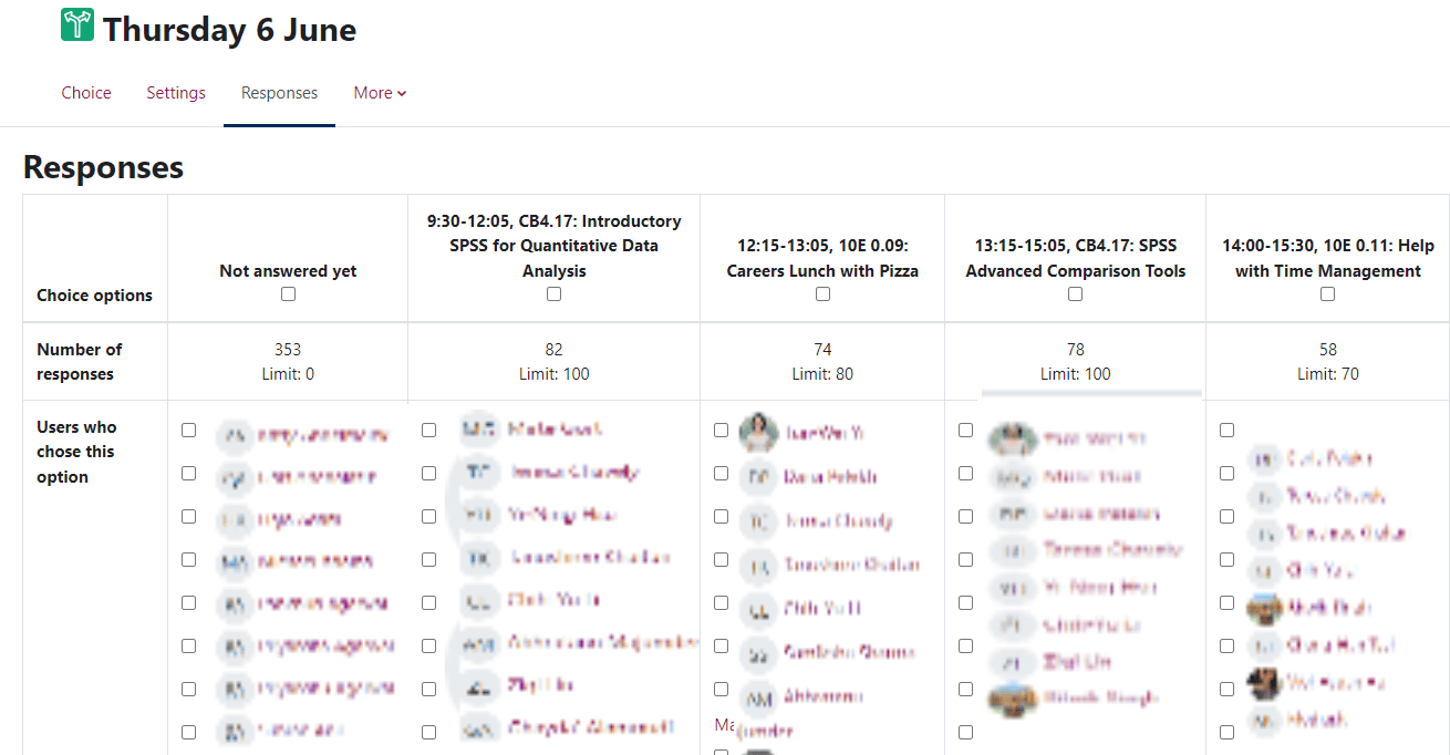 Case Study: Using the Moodle Choice activity to record student ...