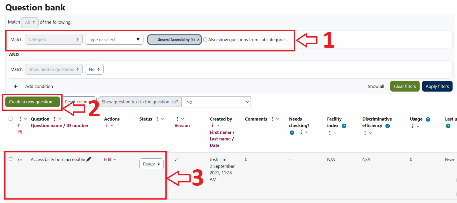 Introduction to the Moodle Quiz Question Bank - Learning and Teaching Hub