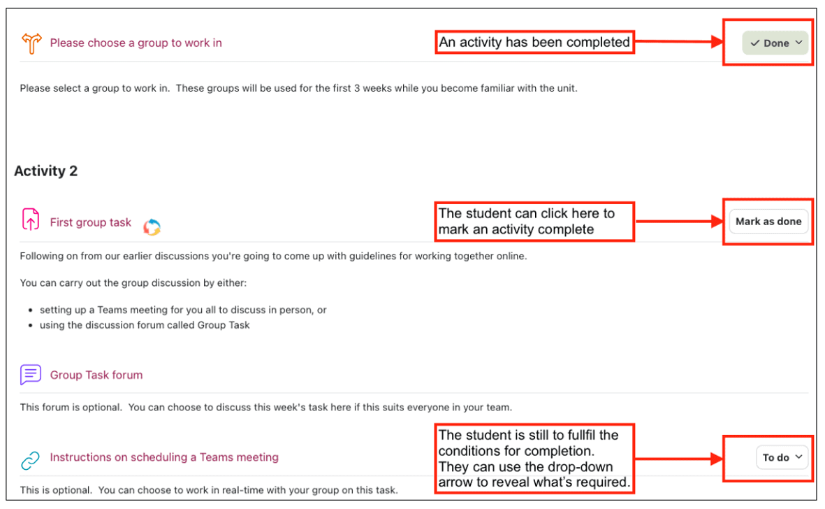 Record activity completion to monitor engagement - Learning and ...